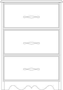 Williamsburg 1-Door/1-Drawer Bedside Cabinet | Maxwell Thomas