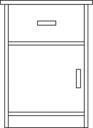 Cavallino 3-Drawer Bedside Cabinet | Maxwell Thomas